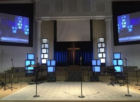 Modern Church Design With Multimedia Walls