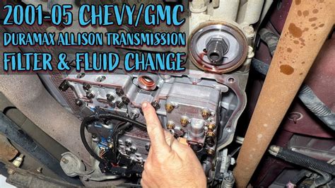 Duramax Allison Transmission Filters And Fluid Replacement How To Youtube