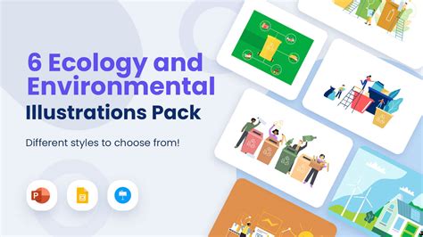 Urban Ecology And Environmental Illustrations Powerpoint Template And