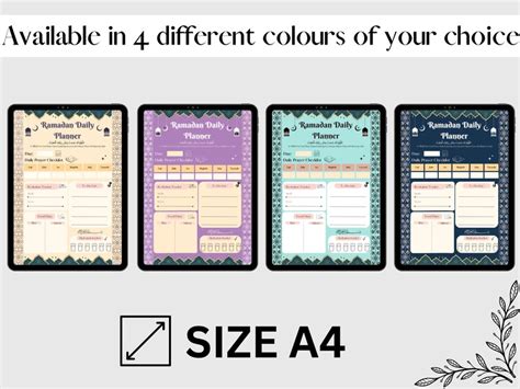 Ramadan Printable Digital Planner 2023 Printable Ramadan Journal Pdf