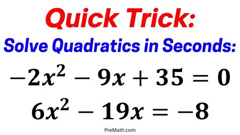 How To Solve Quadratic Equations