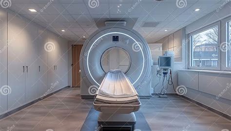 Mri Room In Modern Hospital A Modern Mri Room With A Large White Mri