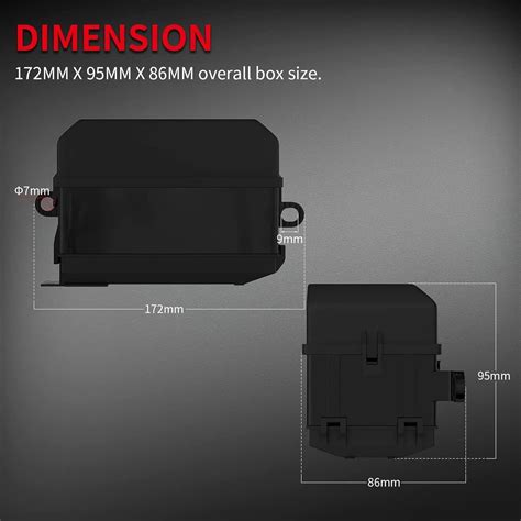 12v Relay Box 6 Slots Relay Block 6 Way Atcato Fuse Block With Relay Universal Waterproof Fuse