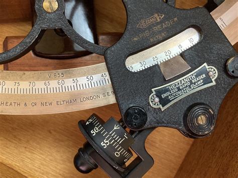 Beautiful Vintage Heath And Co Hezzanith Nautical Maritime Sextant