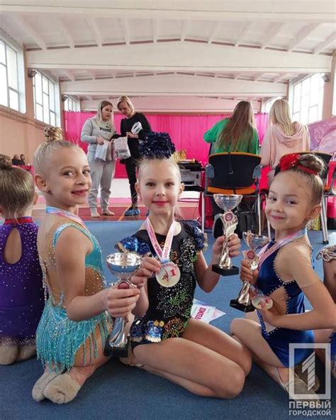 Спортсменки з Кривого Рогу посіли призові місця на змаганнях з художньої гімнастики Перший міський