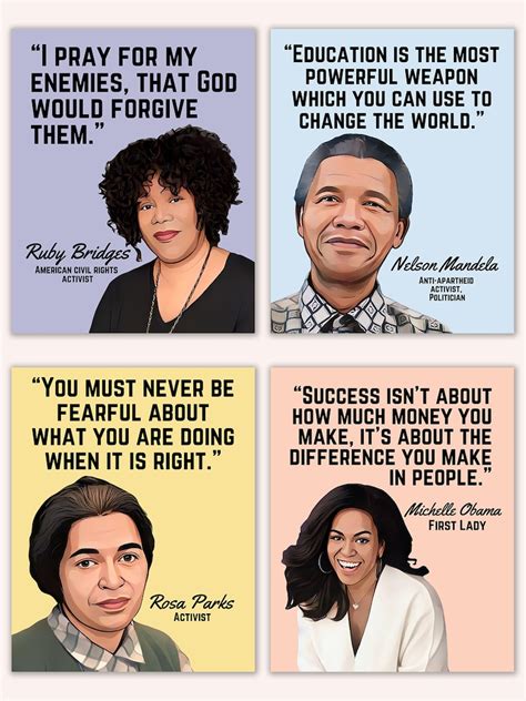 African American Heroes Black History Month Printable Posters