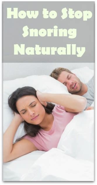 How To Stop Snoring Naturally Natural Holistic Life