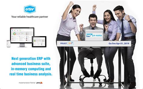 Usv Private Limited On Linkedin Usv Celebrates The Successful Launch Of Sap S4 Hana On April 01
