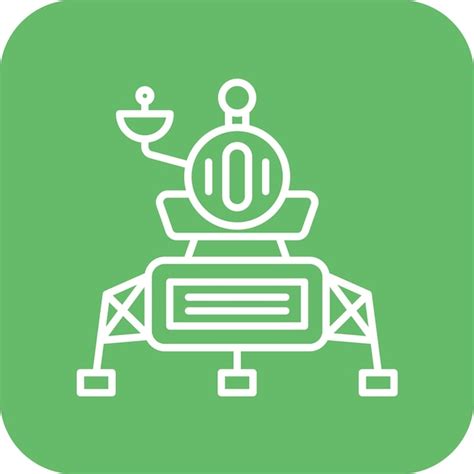 Ícone do vetor do módulo de aterrissagem pode ser usado para o conjunto de ícones de tecnologia