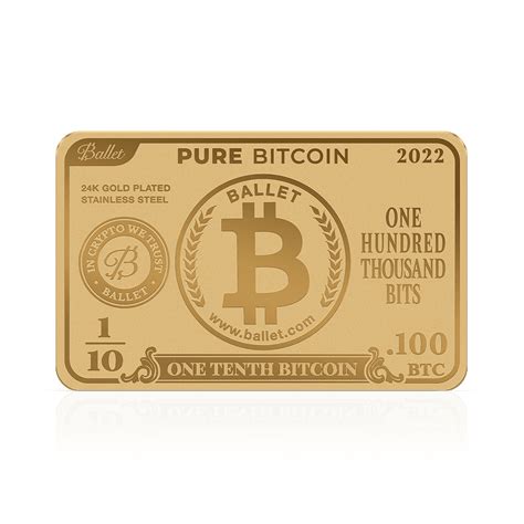 Ballet Physical Bitcoin Making Crypto Easy