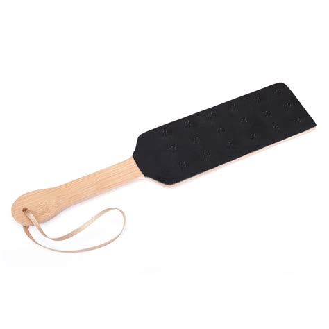 Bdsm Wood Spanking Paddle With Mini Sharp Spikesleather Spiked Paddle