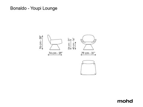 Youpi Sillón Lounge Bonaldo Diseñado Por Fabrice Berrux Mohd Shop