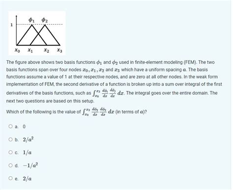 solved the figure above shows two basis functions ϕ1 and ϕ2