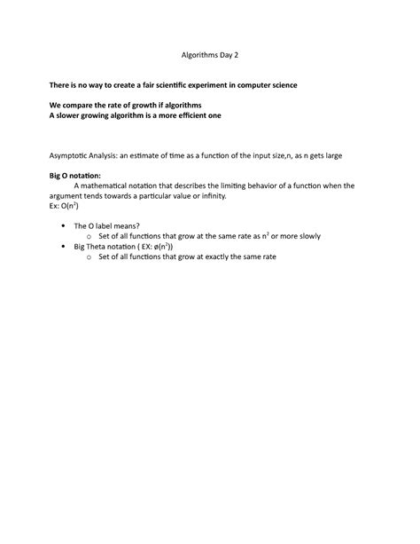 Analysis Of Algorithms Algorithms Day There Is No Way To Create A Fair Scientific Experiment