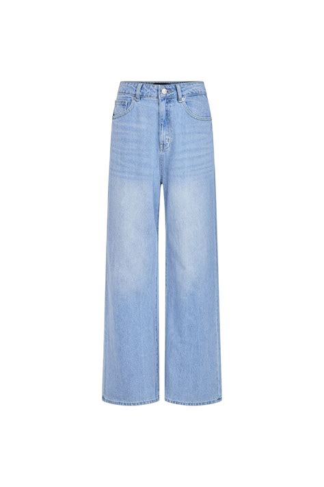 Quần Jeans Dài ống Rộng Xanh Nhạt Q0310 Dottie
