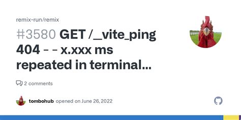 GET Vite Ping 404 X Xxx Ms Repeated In Terminal Console Issue