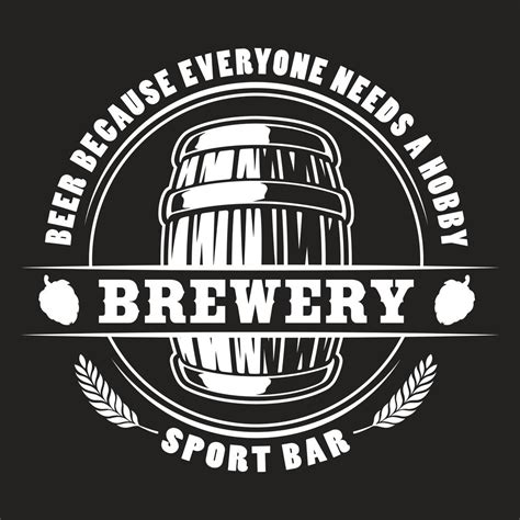 Vector Beer Barrel Badge 560989 Vector Art At Vecteezy