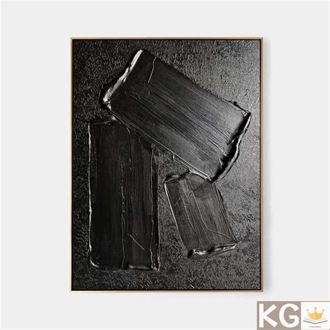 Black Wall Art Black 3d Textured Art Black Textured Wall Art Etsy Uk