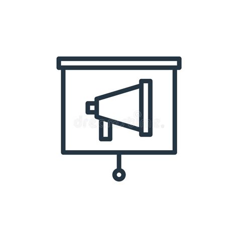 演示文稿矢量图 演示文稿可编辑笔触 在web和移动应用徽标印刷上使用的演示线性符号 向量例证 插画 包括有 人员 分级显示