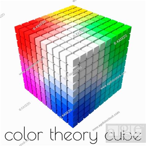 10x10 Cubes Makes Color Gradient In Shape Of Big Cube Color Theory Concept With Colorful Cubes