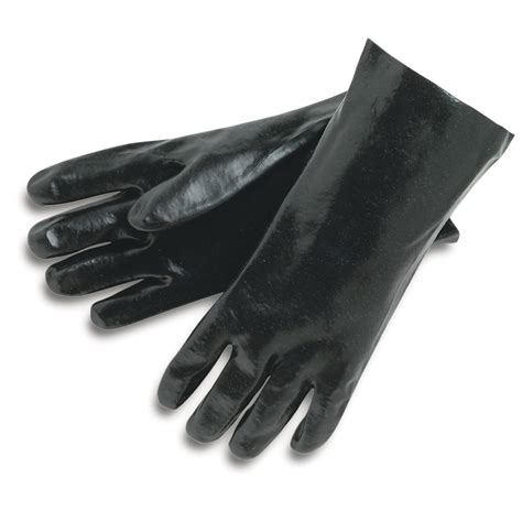 Memphis 6212 12 Gauntlet Pvc Single Dipped Interlock Lining Glove 6212