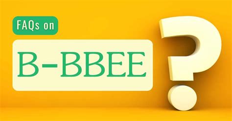 Faqs About B Bbee Requirements Sme South Africa