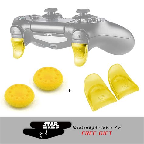 Bent L2 R2 Buttons Triggers Extender Kit For Playstation 4 Ps4 Ps4 Slim Ps4 Pro Game Controller
