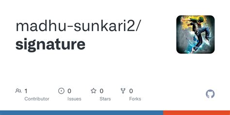 Github Madhu Sunkari Signature