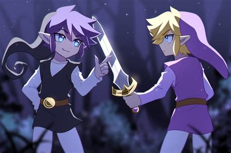 Link And Dark Link The Legend Of Zelda And 1 More Drawn By Enni