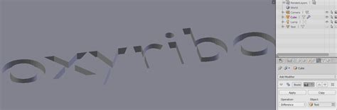 Boolean And Texts Blender Stack Exchange