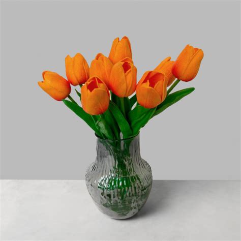 Купить Искусственные тюльпаны реалистичные Букет из 10 штук по выгодной цене в интернет