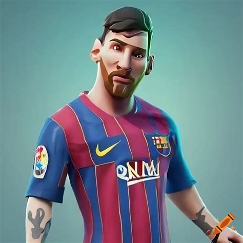 Lionel Messi As A Fortnite Skin On Craiyon