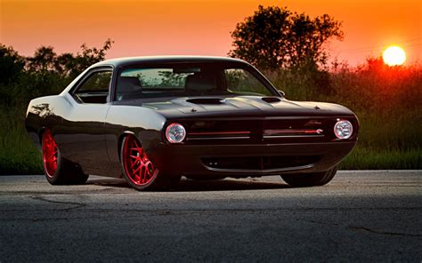 Download Wallpapers Plymouth Barracuda 4k 2019 Cars Tuning