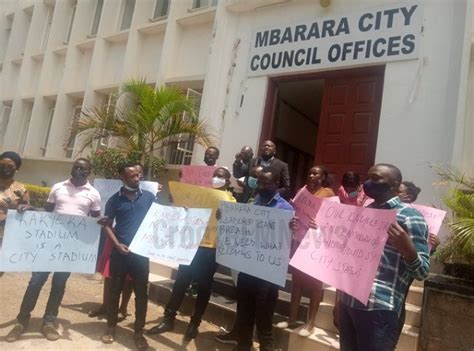 Kiosk Owners Storm Mbarara City Council Offices Over Eviction Directive