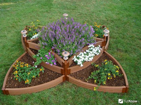 Оформление клумб на даче своими руками