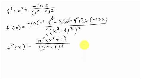 Concavity And Inflection Points Example YouTube