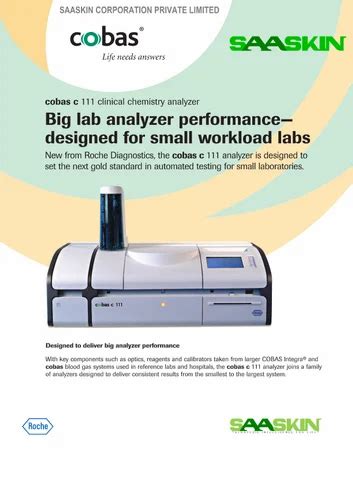 Roche Cobas C 111 Analyzer At Best Price In Chennai By Saaskin Corporation Private Limited Id