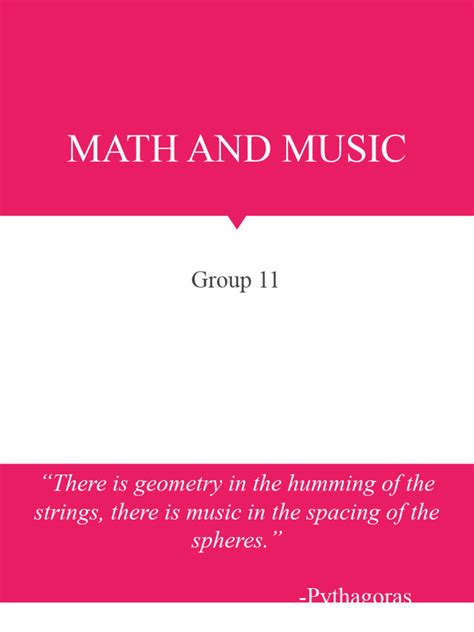 Mathematics In Music Pdf Pitch Music Scale Music