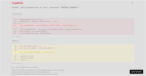 Transform Feedback Codesandbox