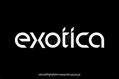 Modern Decorative Exotica Alphabet Display Font Vector Creative Sharp