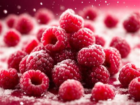 Premium Ai Image Raspberry Berries