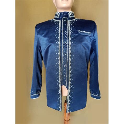 Jual Beskap Pengantin Mutiara Biru Navy Shopee Indonesia
