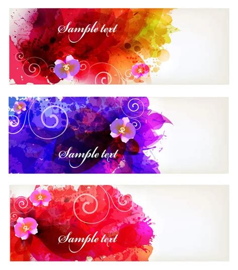Plantillas de acuarela Imágenes Vectoriales Gráfico Vectorial de
