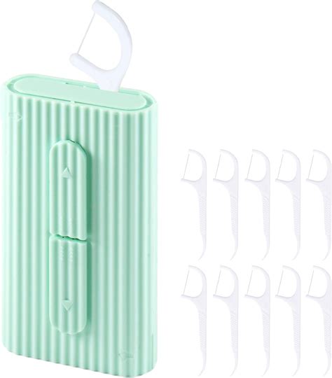 Portable Dental Floss Case Automatic Dental Floss Pick Organizer Case Travel Floss