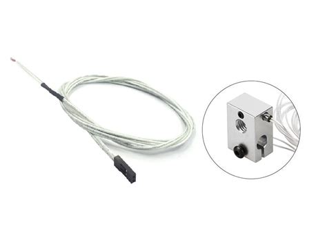 Termistor Con Cable Para Impresora 3D 100K Ohm NTC 3950 Con Terminal DuPont Lozurytech