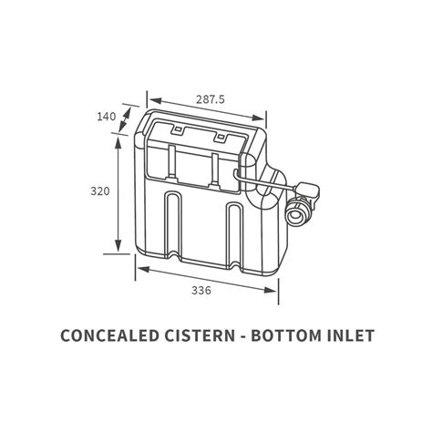 Brison Concealed Cistern Bottom Inlet Homecare Appliances Online