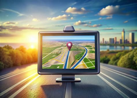 Modern Gps Navigation Design Element Minimalist Vibrant And Visually