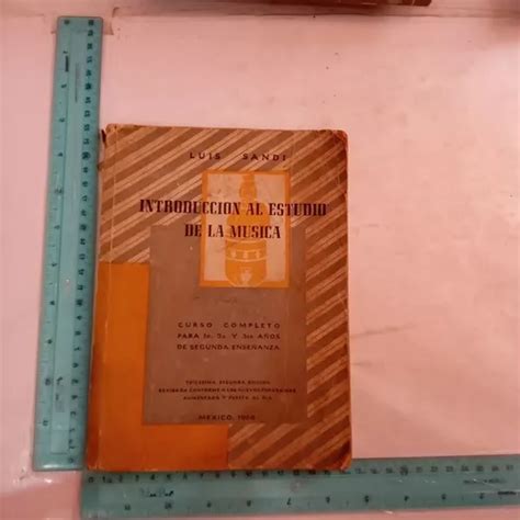Introducción Al Estudio De La Música Luis Sandi Mercadolibre