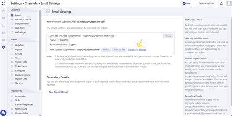 Email Domain Verification Using SPF Desk365