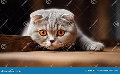 Cute Cat Big Eye Stock Image Image Of People Muzzle 291570473